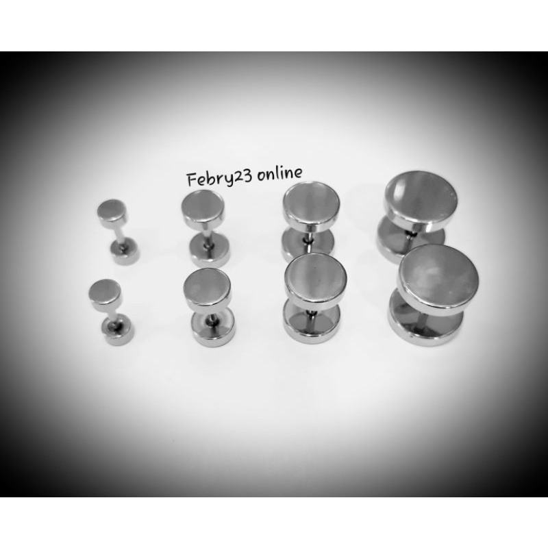 Jual Anting Tindik Tusuk Barbel Titanium Roda Putih (Satuan) | Shopee ...