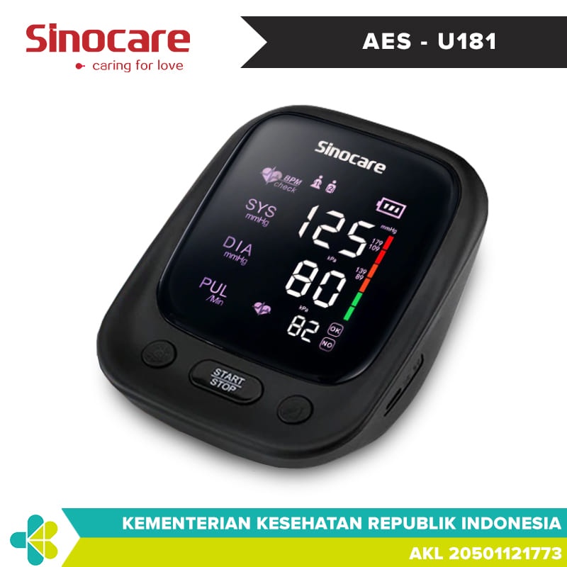 Jual Sinocare AES-U181 Tensimeter Digital Otomatis Original | Shopee Indonesia