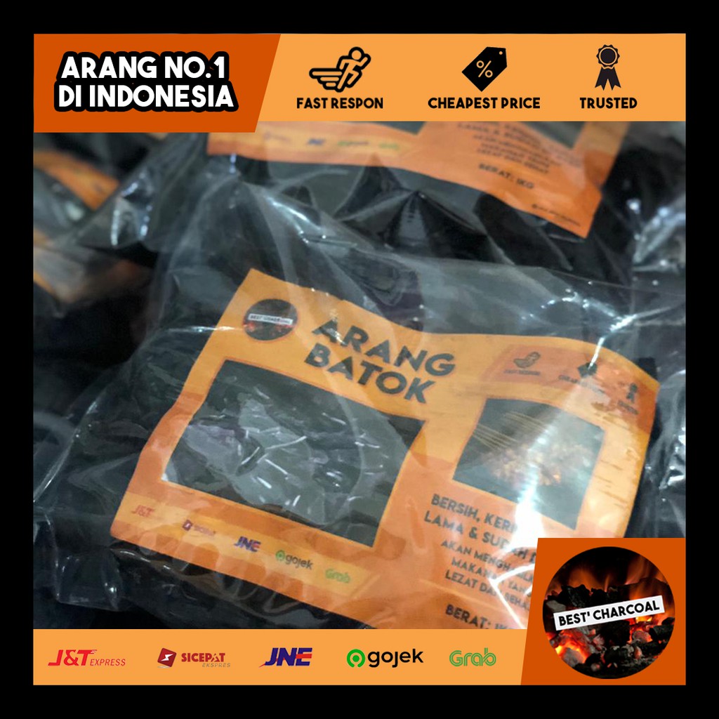 Jual Arang Batok Kelapa 3 Kg BBQ Premium Panggang Food Grade Areng ...