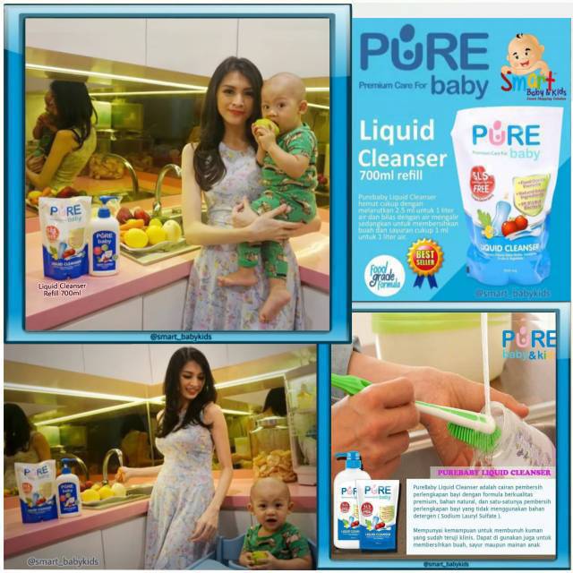 Jual Pure Baby Liquid Cleanser 700ml Refill (Harga/pcs) | Shopee Indonesia