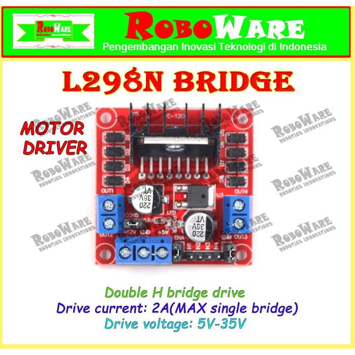 Jual L298N Modul Motor Driver Dual H Bridge Arduino L298 | Shopee Indonesia