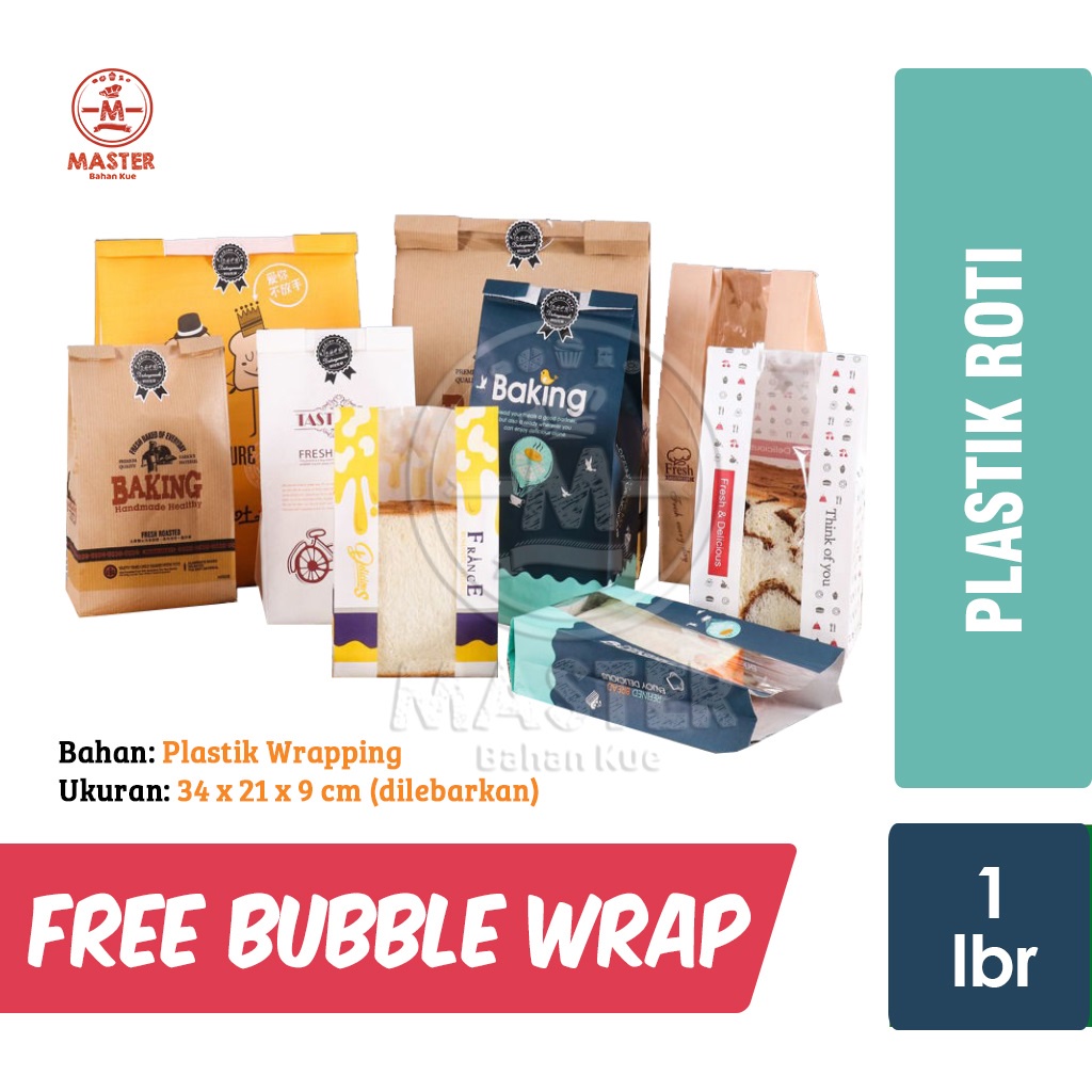 Jual Plastik Roti Wrap / Bread Packaging 34x21x9 [1lbr] | Shopee Indonesia