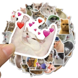 Jual STIKER PACK MEME KUCING STYLE 260074- STIKER AESTHETIC KEREN IMUT ...