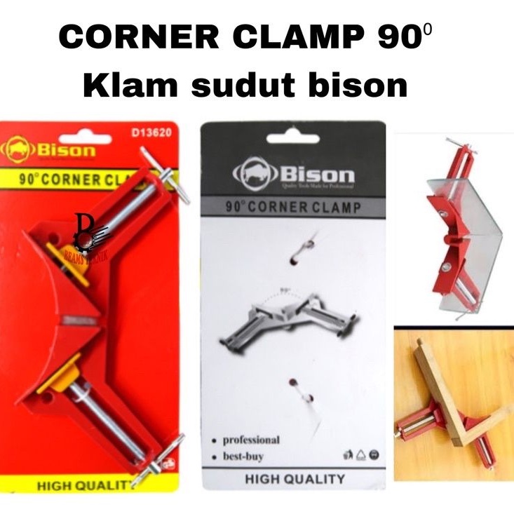 Jual KLEM SUDUT BISON D13620 CORNER CLAMP KLAM SUDUT 90 derajat PIGURA ...