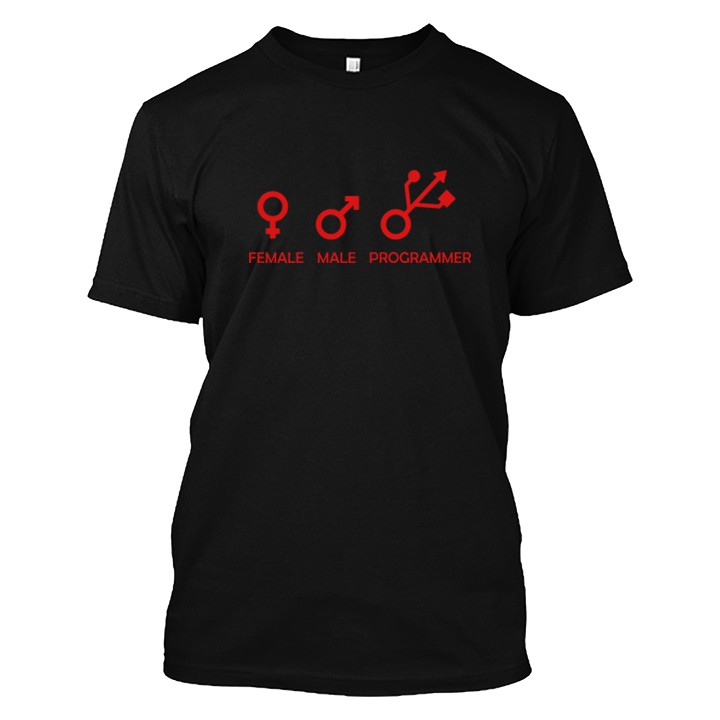 Jual KAOS PROGRAMMER GENDER LOGO | Shopee Indonesia