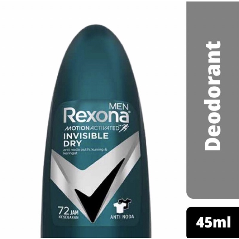 Jual Rexona Men Deodorant Deo Pria Roll On Invisible Dry 45Ml | Shopee Indonesia