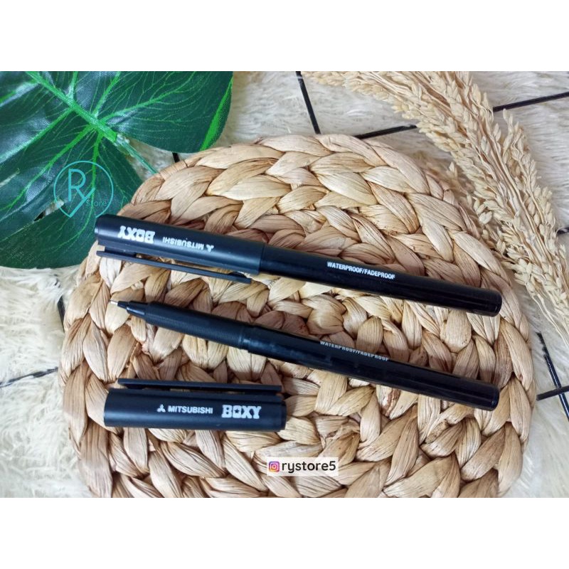 Jual PULPEN BOXY MITSUBISHI/UNIBALL HITAM WATERPROOF/FADEPROOF ECER ...