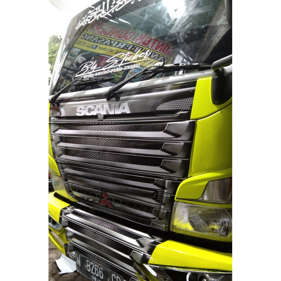 Jual sticker mobil Variasi truk Printing Sticker Dekal Printing scania ...