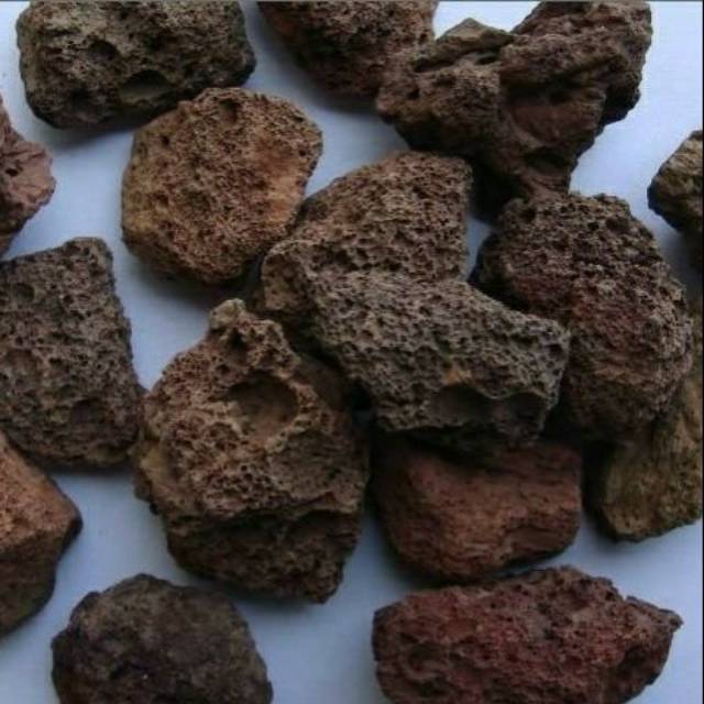 Jual Batu lava Rock atau lava rough Aquarium Aquacape kemasan 1 kg ...