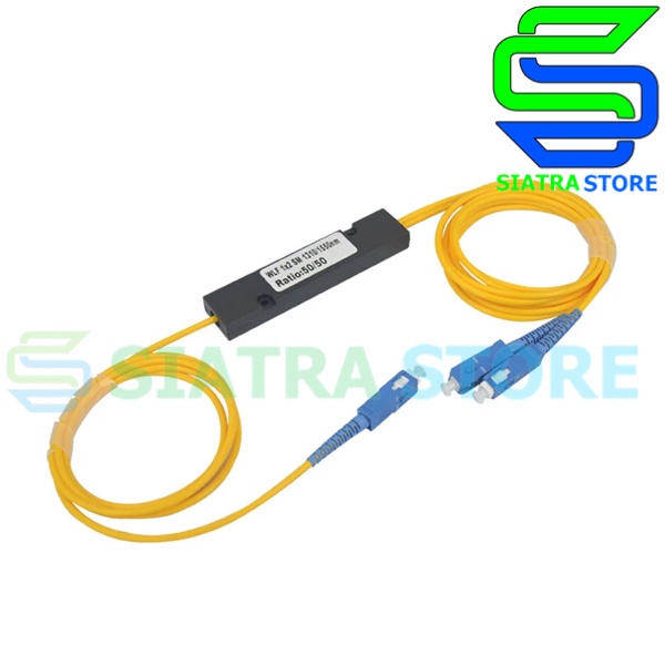 Jual Fiber Optic Passive Splitter 1:2 SC/UPC Ratio 50 50| FTTH 1:2 ...