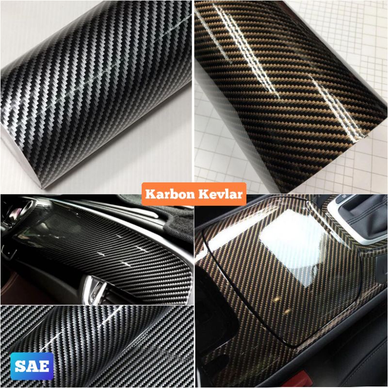 Jual Skotlet Carbon Kevlar/Stiker Karbon Kevlar 50cm x 50cm | Shopee ...