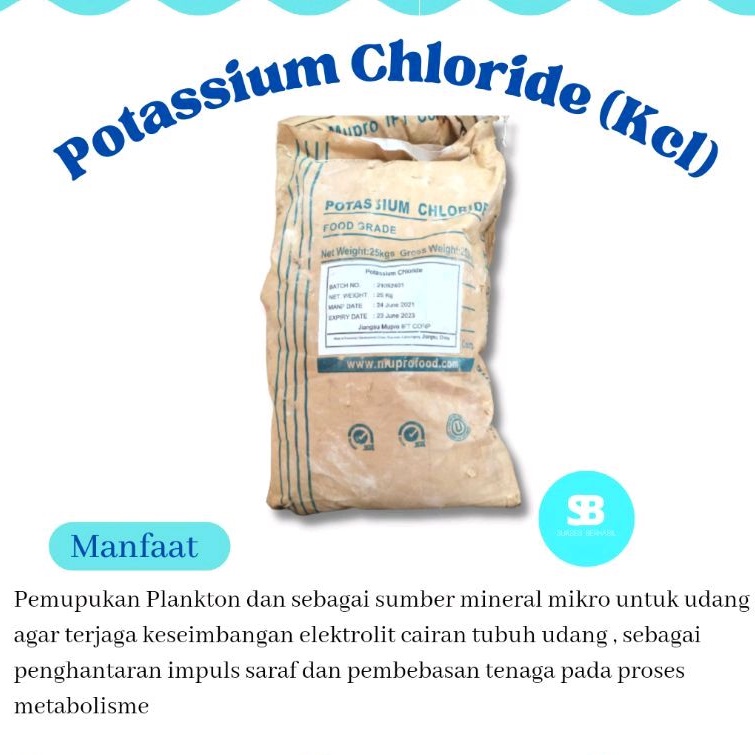 Jual Kalium Klorida/Kcl/Pottasium Chloride/25Kg | Shopee Indonesia