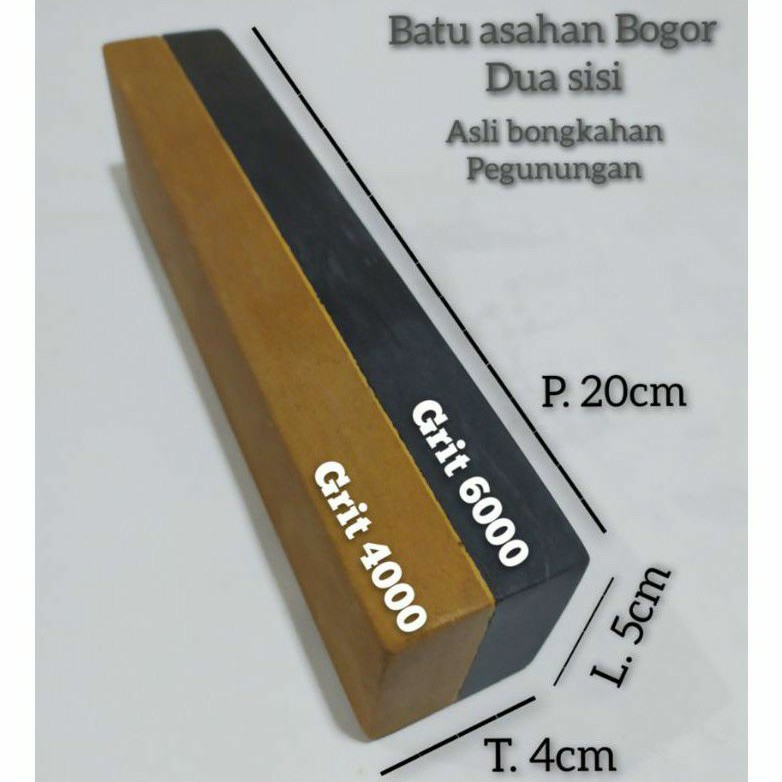 Jual Batu Asahan dual grit 1 pcs. Batu asah dua sisi grit 4000 dan grit ...