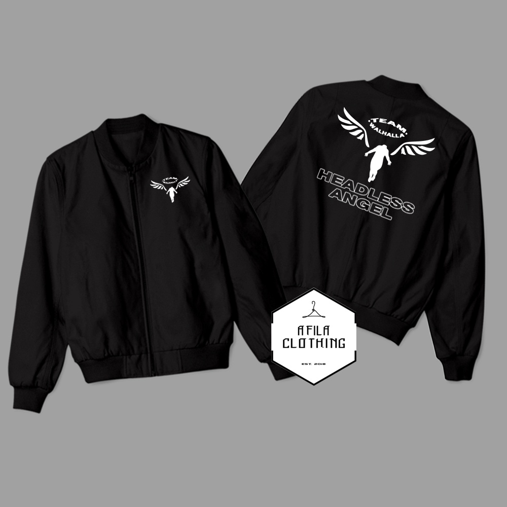 Jual JAKET BOMBER PRIA TEAM VALHALLA WALHALLA HEADLESS ANGEL TOKYO ...