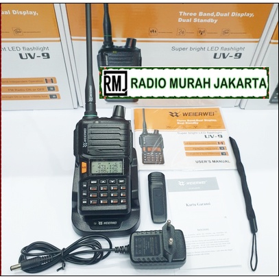 Jual NEW HT WEIERWEI UV 9 UV9 UV-9 HT WEIRWEI UV 9 DUALBAND ORIGINAL | Shopee Indonesia