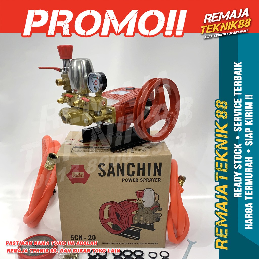 Jual MESIN CUCI STEAM BENSIN / ENGINE POWER JET SPRAYER / SANCHIN SCN 20 / SCN-20 / MESIN ...