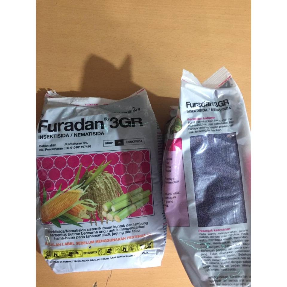 Jual Furadan 3gr Original insektisida kemasan 2 kg | Shopee Indonesia