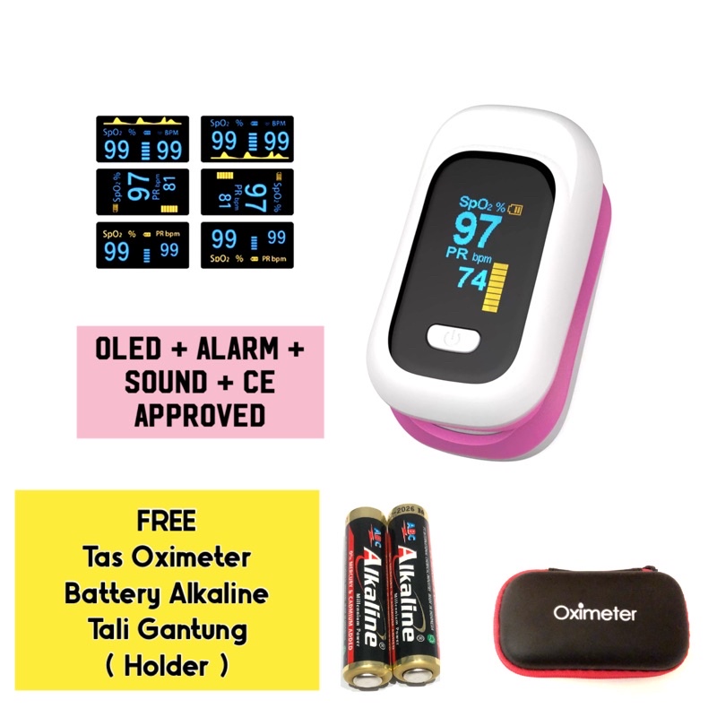 Jual Yonker Pulse oximeter fingertip alat pengukur kadar oksigen New ...