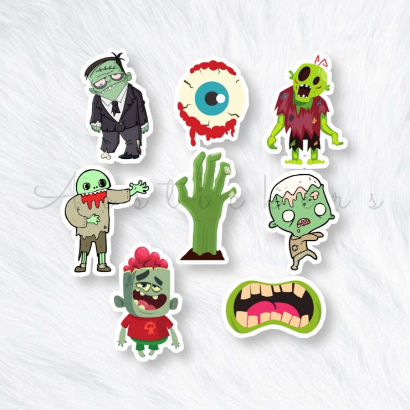 Jual STICKER ZOMBIE AESTHETIC 1 PACK STIKER ZOMBIE LUCU UNTUK CASE HP ...