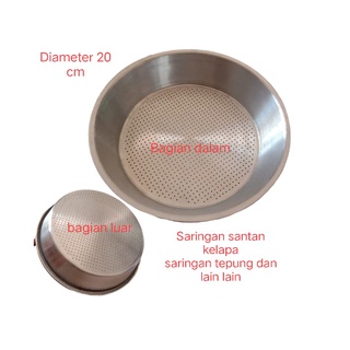 Jual Saringan Santan Kelapa Diameter 20 Cm bahan Aluminium Maspion jawa ...