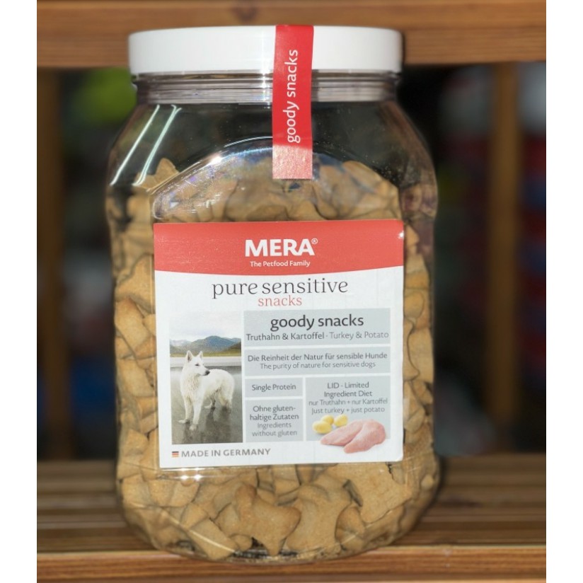Jual Mera Pure Sensitive Snacks Turkey & Potato 600g | Shopee Indonesia