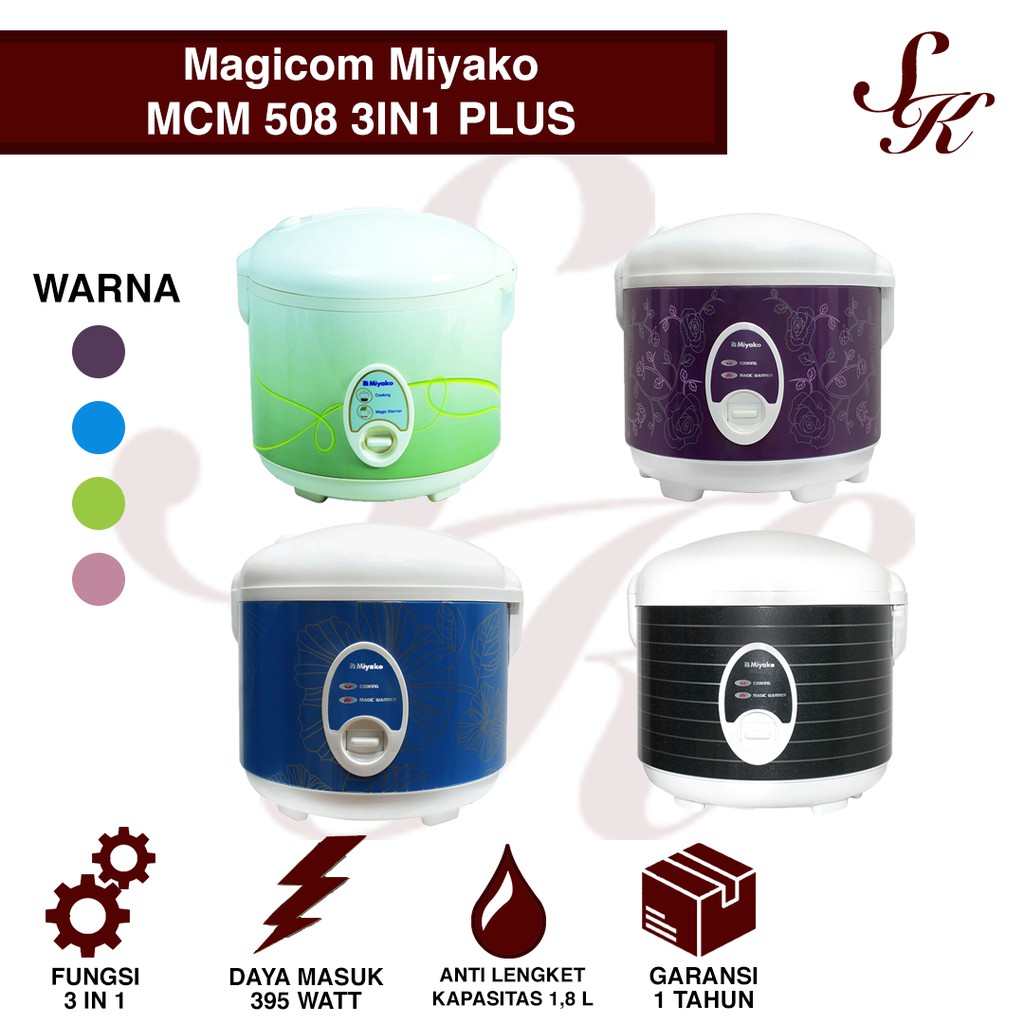 Magicom Miyako MCM 508 3IN1 PLUS | Shopee Indonesia