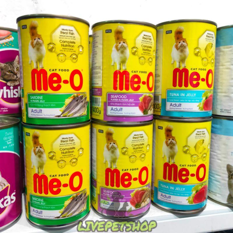 Jual Makanan Basah Kucing Meo Kaleng 400gr All Varian | Shopee Indonesia