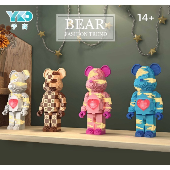 Jual Teddy Bear X Beruang Kaws Micro Nano Block Brics Mainan Anak Anak ...