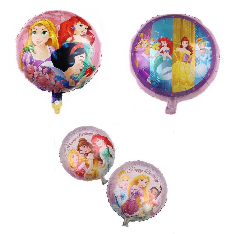 Jual Balon Foil Princess Bulat / Balon Foil Pincess Ariel Snow white ...