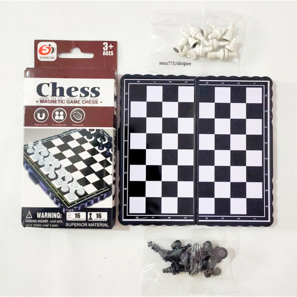 Jual NO.S1102 Mini Chess Magnetic Game Catur Magnet Pocket Kecil ...