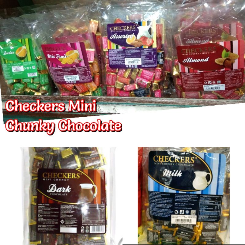 Jual Checkers Mini Chunky Chocolate / Cokelat Susu Malaysia / Milk ...