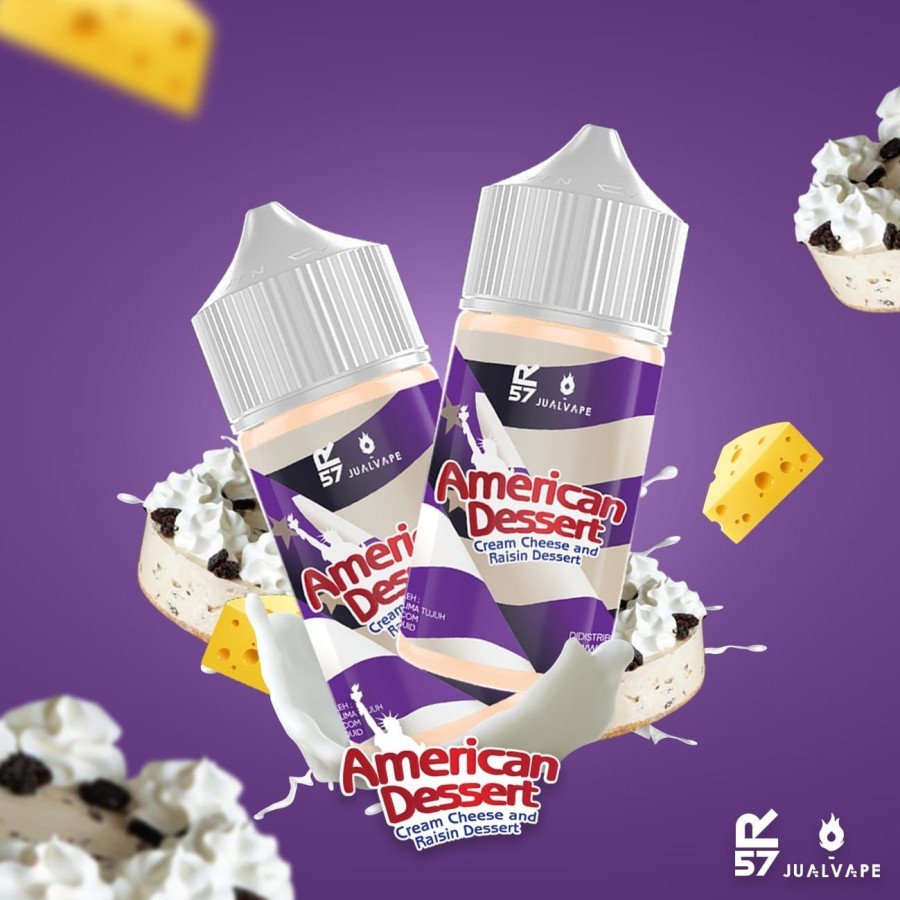 Jual American Dessert V2 Cream Cheese Raisin Liquid 100ml Cukai ...