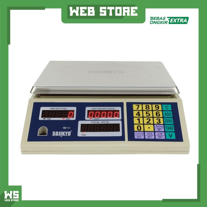 Jual Timbangan Meja Digital Sojikyo Berhitung Counting Scale Buah Kopi 15kg | Shopee Indonesia