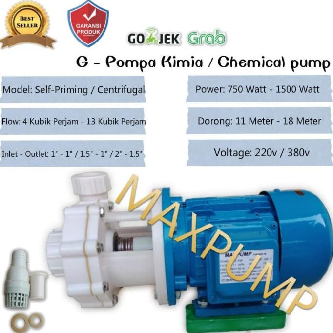 Jual Pompa Kimia Chemical Pump 380v 2hp air asam / asin Industri kimia ...