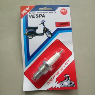 Jual Busi Vespa T-6000 NGK 2T drat panjang | Shopee Indonesia
