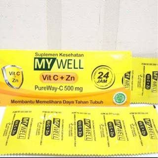 Jual My Well Vitamin D3 1000 IU- 20 tablet || Viitamin C 500mg @ 5 ...
