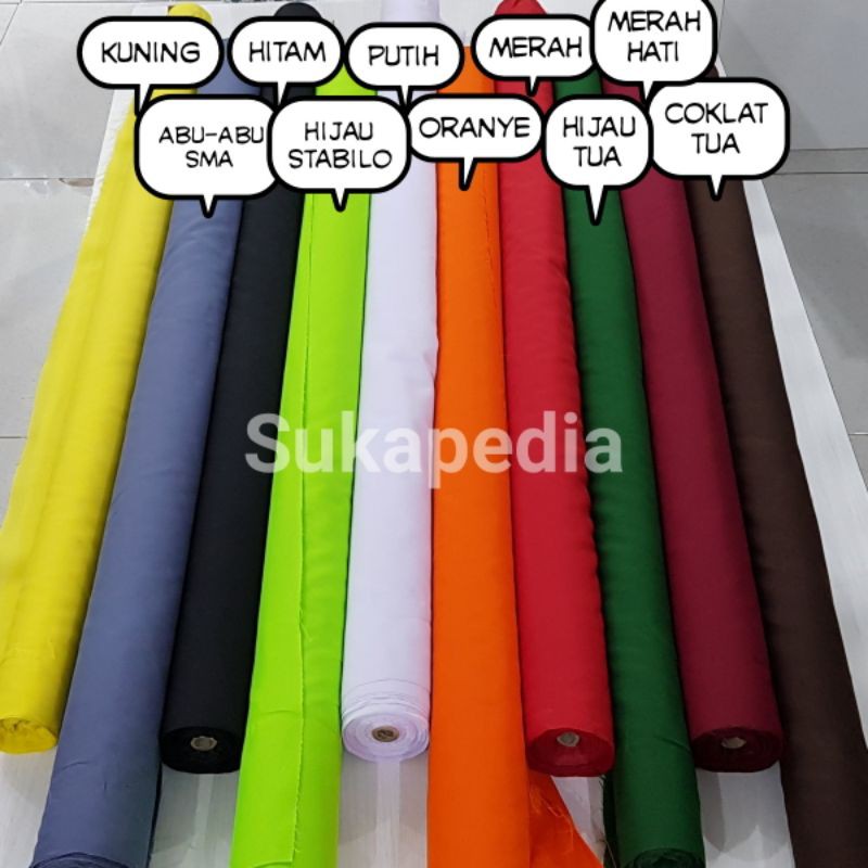 Jual Kain Tetoron Jumping Fish Untuk Bendera Umbul-umbul Spanduk (lebar ...