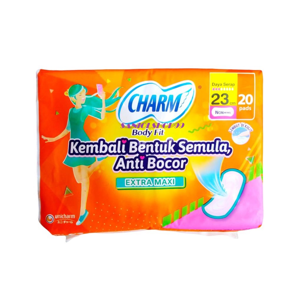 Jual Pembalut CHARM BF Extra maxi 23 cm Non WING isi 20 pcs | Shopee ...