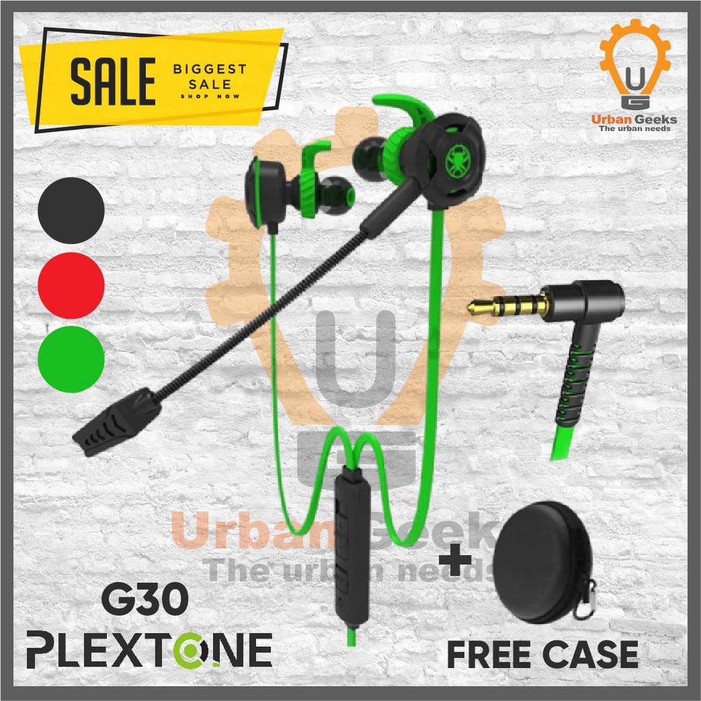 Plextone G30 with Mic Stereo Bass Gaming Hammerhead Earphone Not BX240