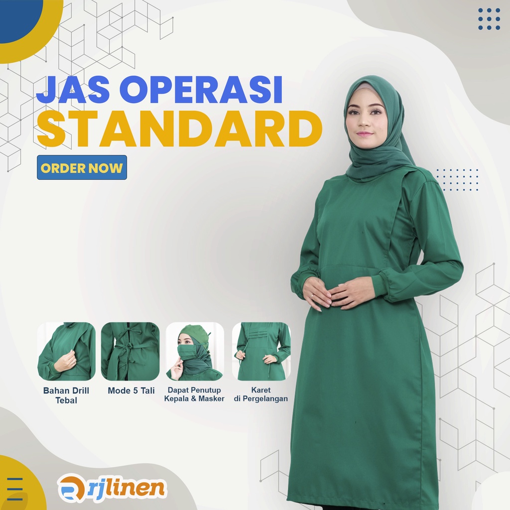 Jual Jas Operasi Standard / Baju Operasi Standard / Seragam Perawat ...
