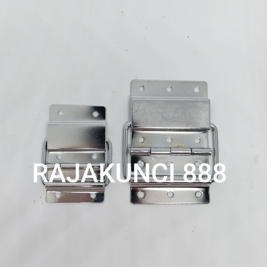 Jual Engsel lipat HARDCASE M chrome / Engsel box hardcase / Engsel box ...