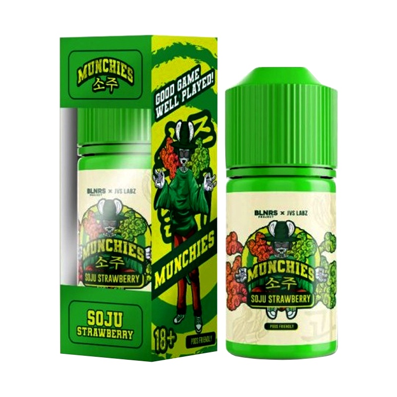 Jual Munchies V2 Soju Strawberry Salt Nic E-Liquid 30ML 14MG Indonesia ...
