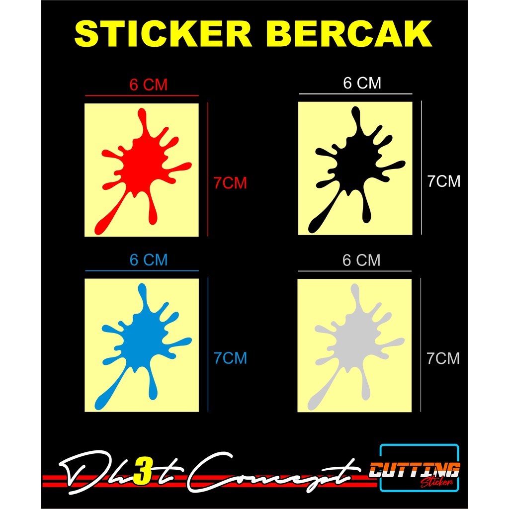 Jual STICKER BERCAK CUTTING STICKER MOTOR DAN MOBIL | Shopee Indonesia