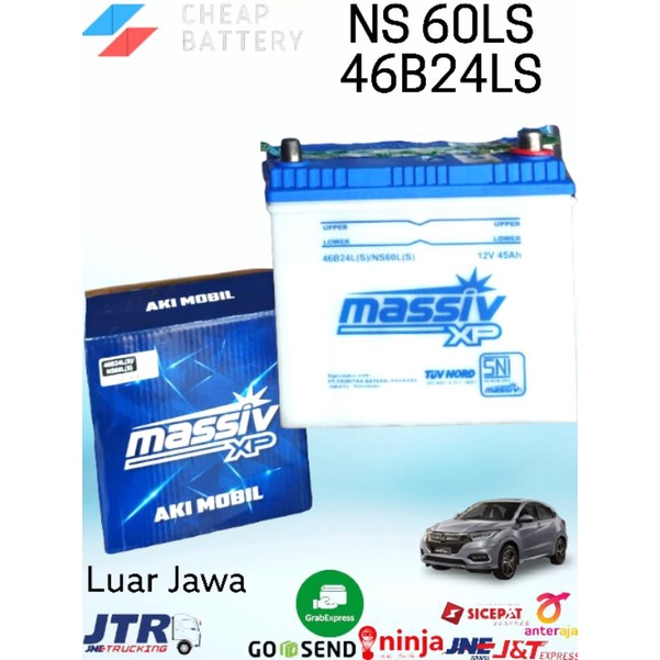 Jual Aki mobil honda hrv, crv,accord ns60ls massiv xp accu basah | Shopee Indonesia