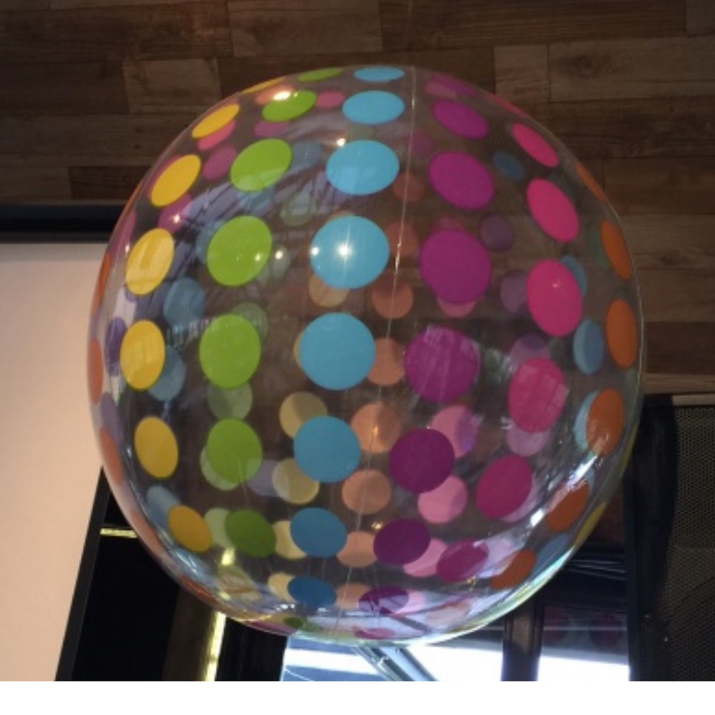 Jual Bola Pantai Jumbo 107 Cm Glossy Colorful Giant Beach Ball INTEX ...