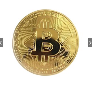 Jual Coin Koin Fisik BTC Bitcoin Gold Plated Pajangan Koleksi Souvenir ...