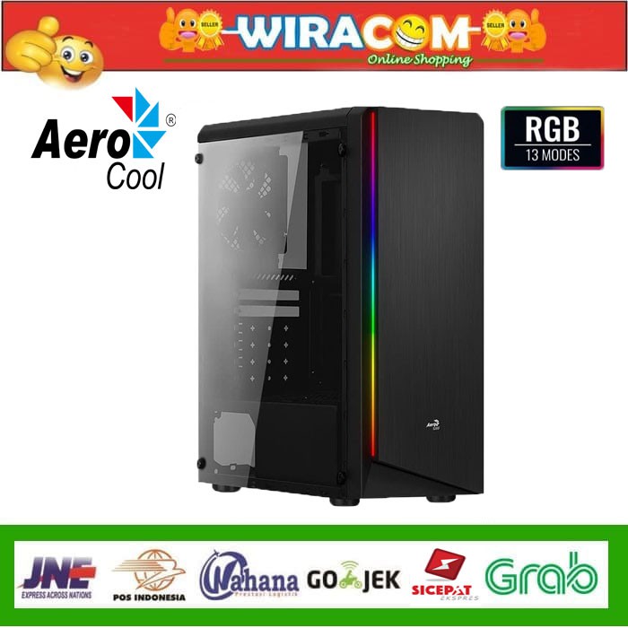 Jual AeroCool Casing RIFT Black Casing Gaming Casing RGB | Shopee Indonesia