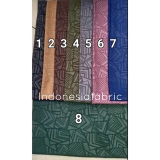 Jual kain bahan 0.5 meteran wolfis embos woolpeach emboss ethnic etnic ...