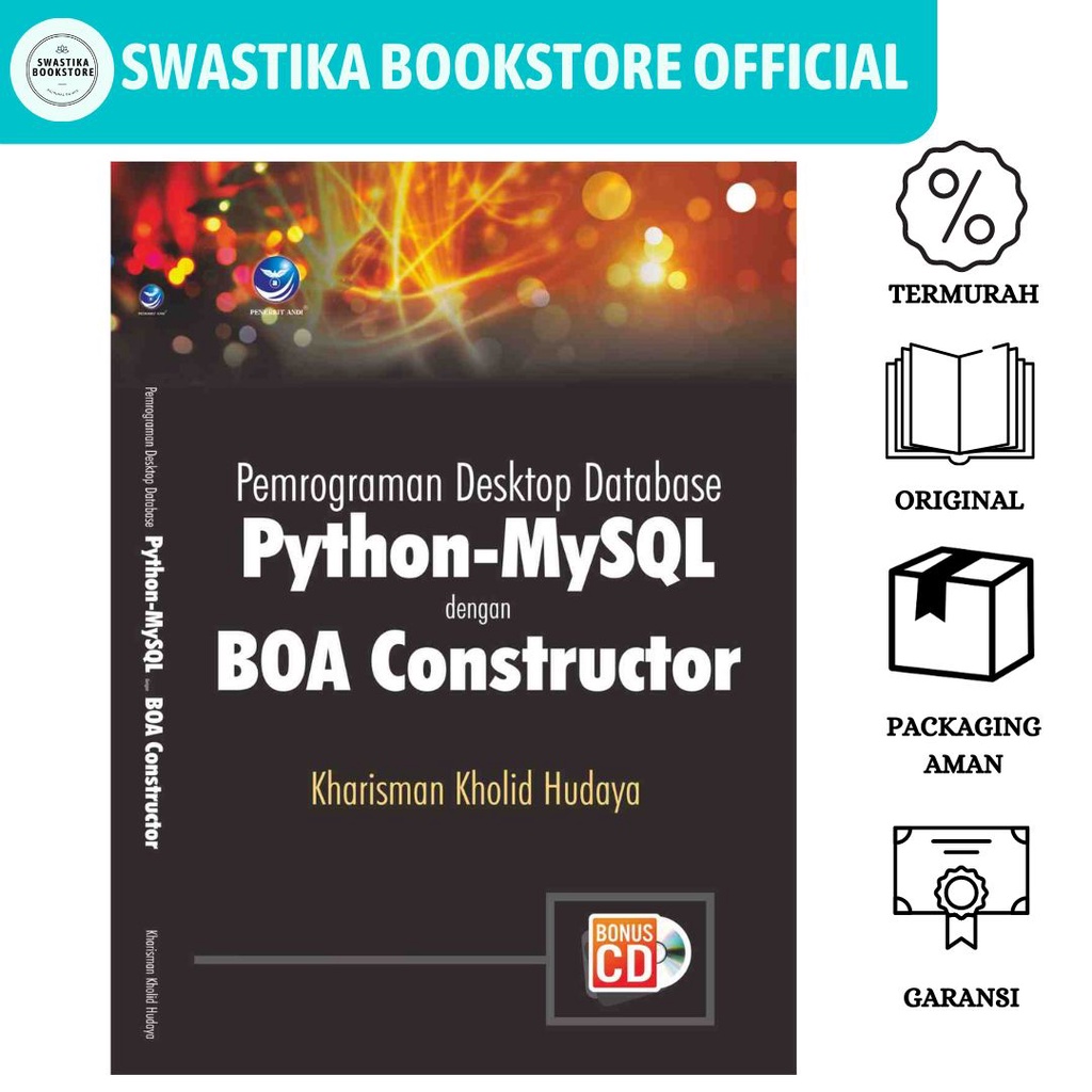 Jual Pemrograman Desktop Database Python-MySQL Dengan BOA Constructor ...
