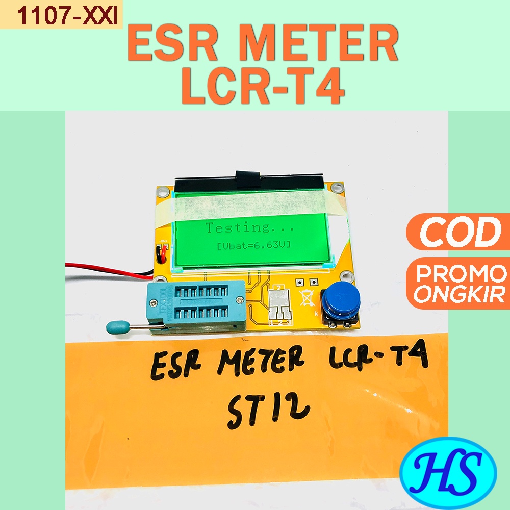 Jual ESR Meter LCR T4 Transistor Tester Digital RCD LED Mosfet Dioda ...